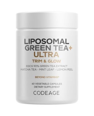 Codeage Liposomal Green Tea+ Ultra Potency - EGCG 90% Green Tea Extract ...
