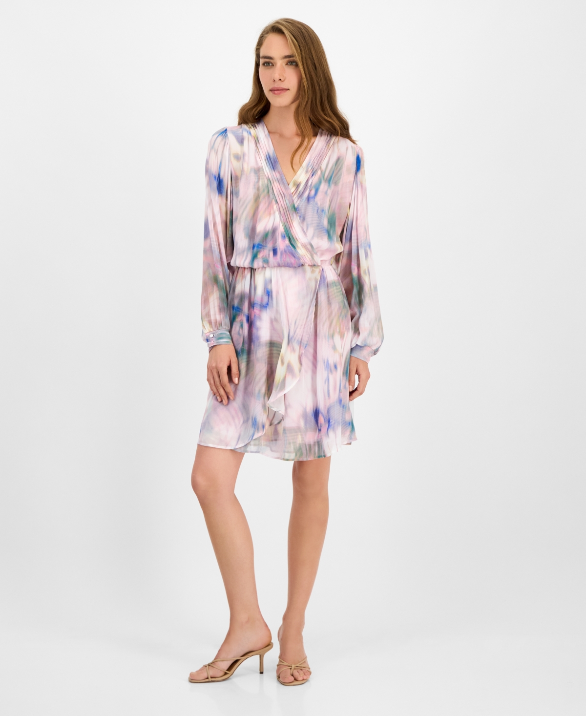 Click here for Boss Orange Womens Printed Blouson Dress - Purple... prices