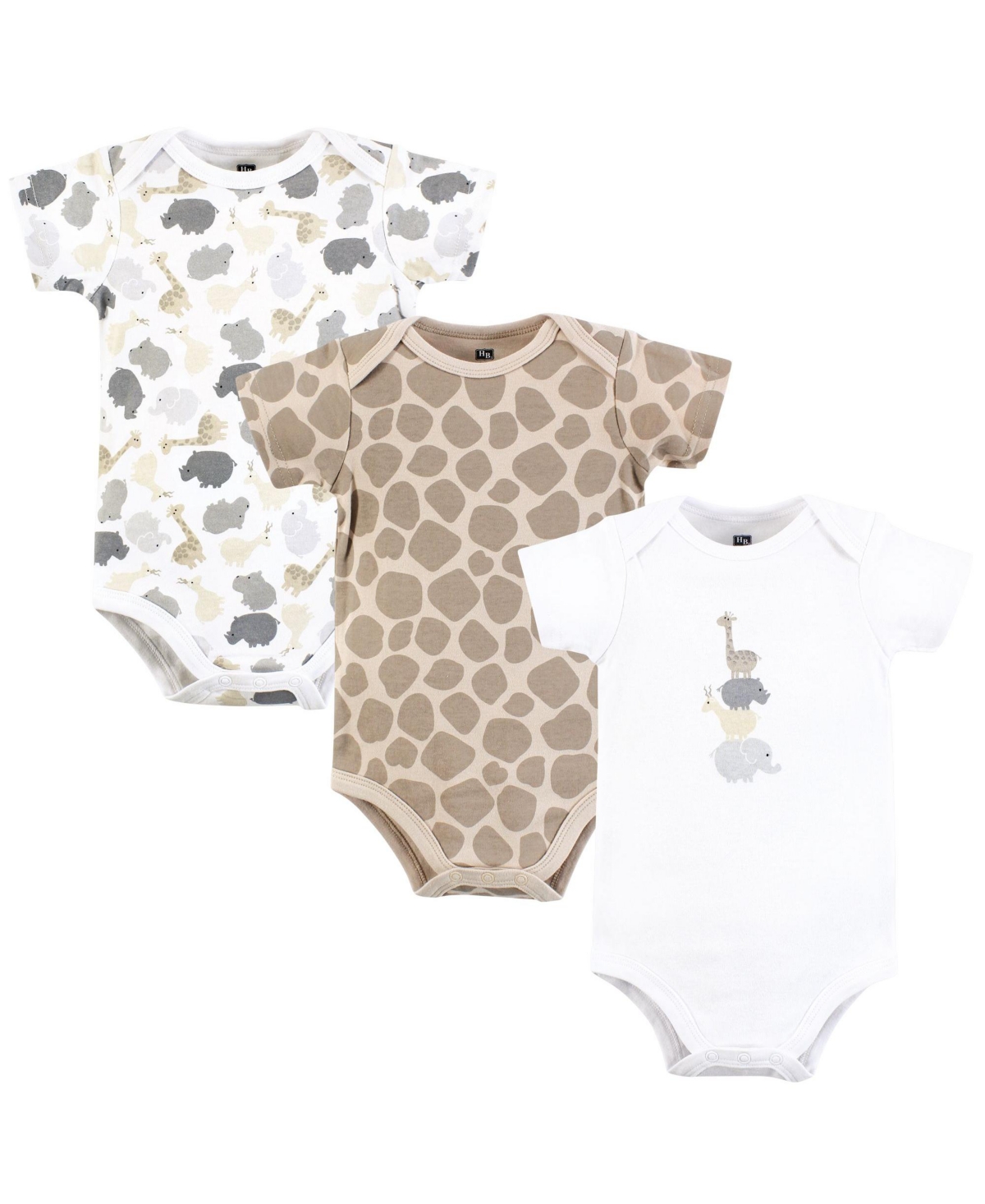 Click here for Hudson Baby Cotton 3-Piece Bodysuit Bundle - Safar... prices