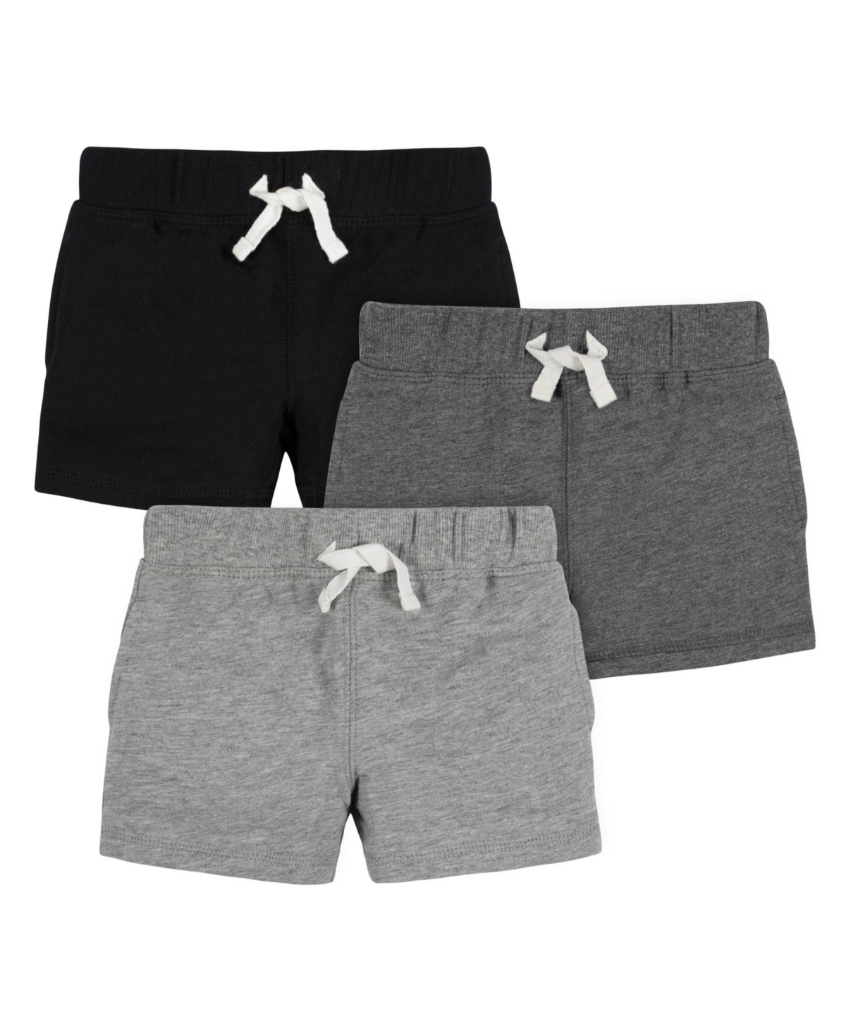 Click here for Gerber Baby Boys 3-Pack Pull-On Knit Shorts  Gray... prices