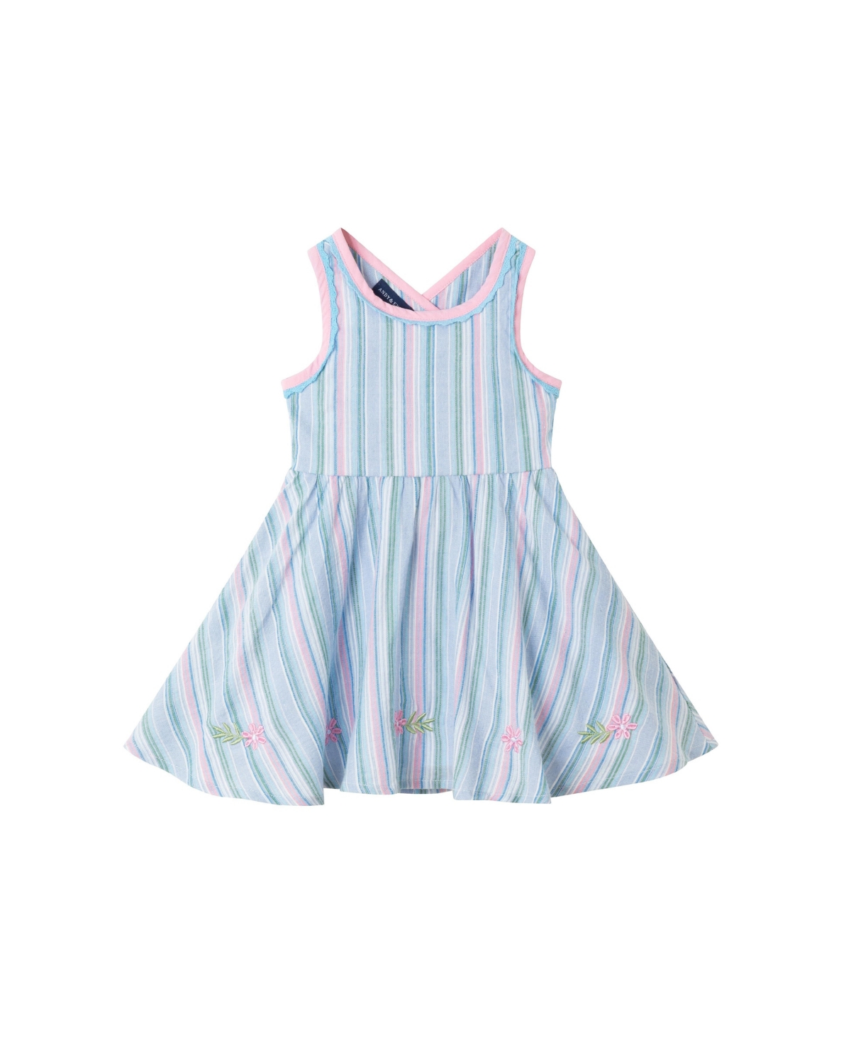 Click here for Andy & Evan Toddler Girls Toddler/Child Blue Strip... prices