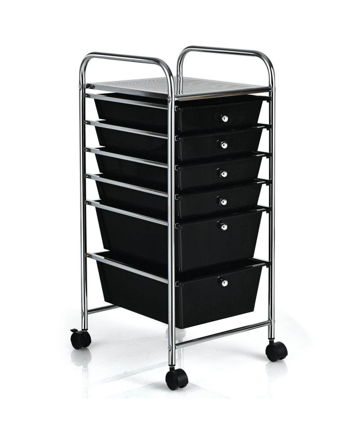 Click here for 6 Drawers Rolling Storage Cart Organizer - Black prices