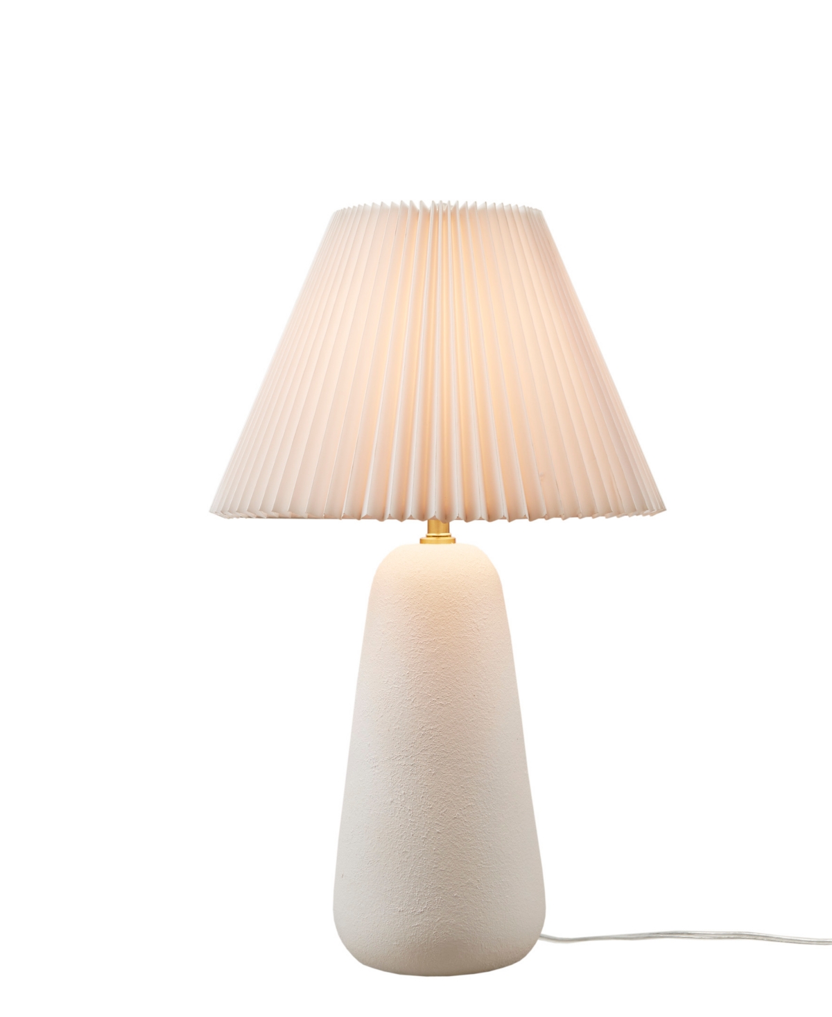 Click here for Ink+Ivy 21 Veluna Textured Ceramic Table Lamp - Wh... prices
