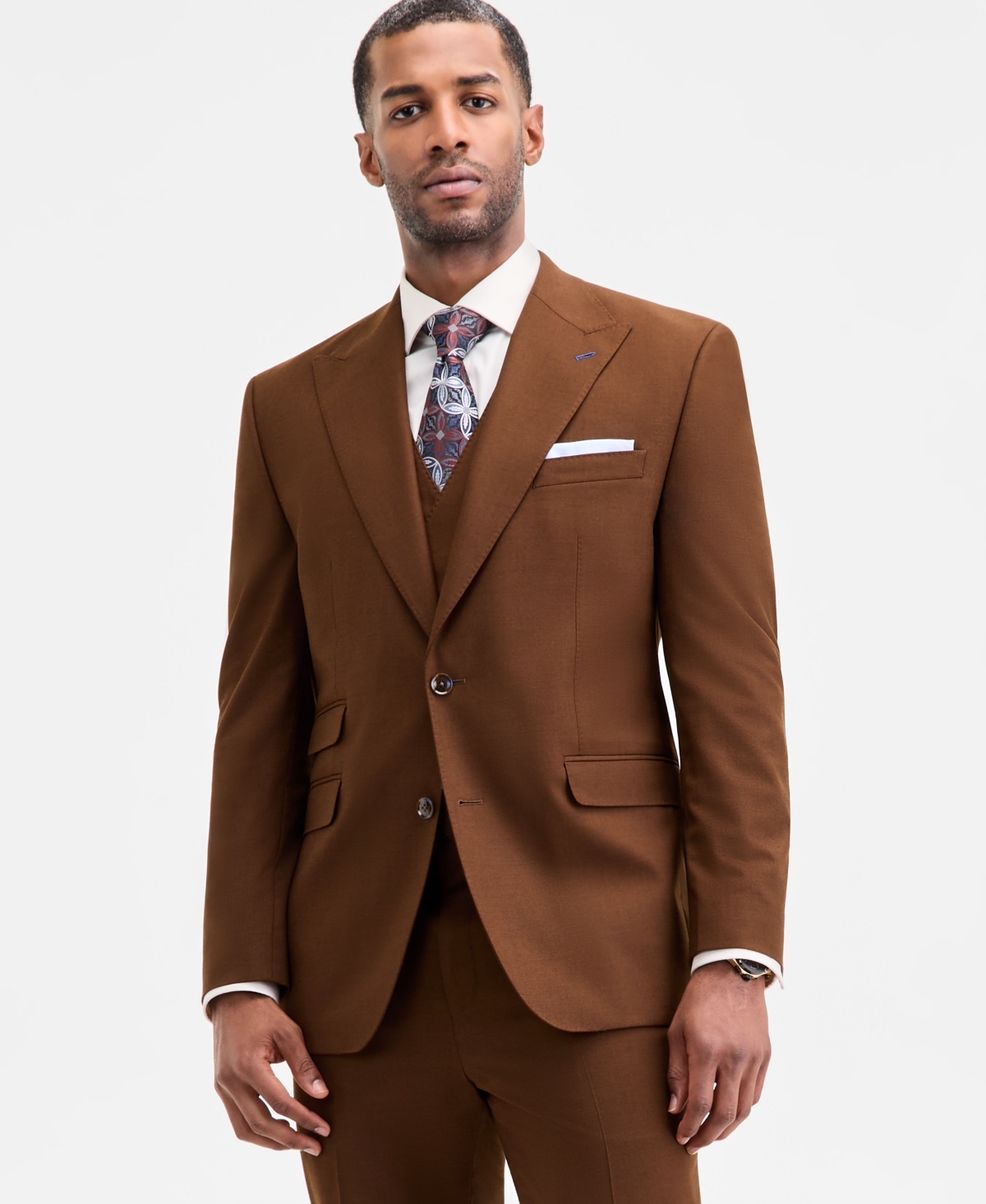 Click here for Tayion Collection Mens Classic-Fit Solid Suit Sepa... prices