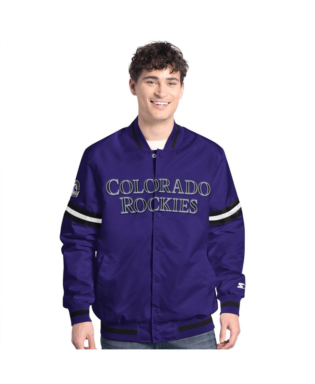 Click here for Starter Mens Purple Colorado Rockies Scout Full-Sn... prices