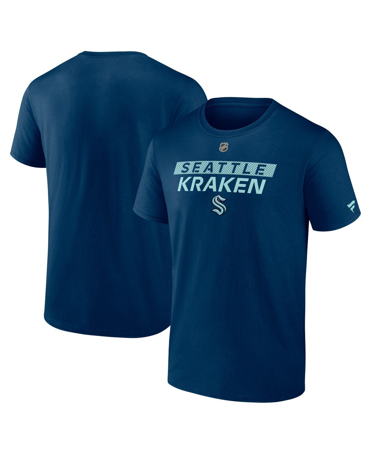Click here for Fanatics Mens Deep Sea Blue Seattle Kraken Authent... prices