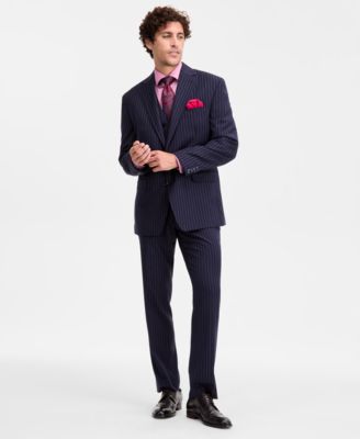 Click here for Tayion Collection Mens Classic Fit Pinstripe Suit... prices
