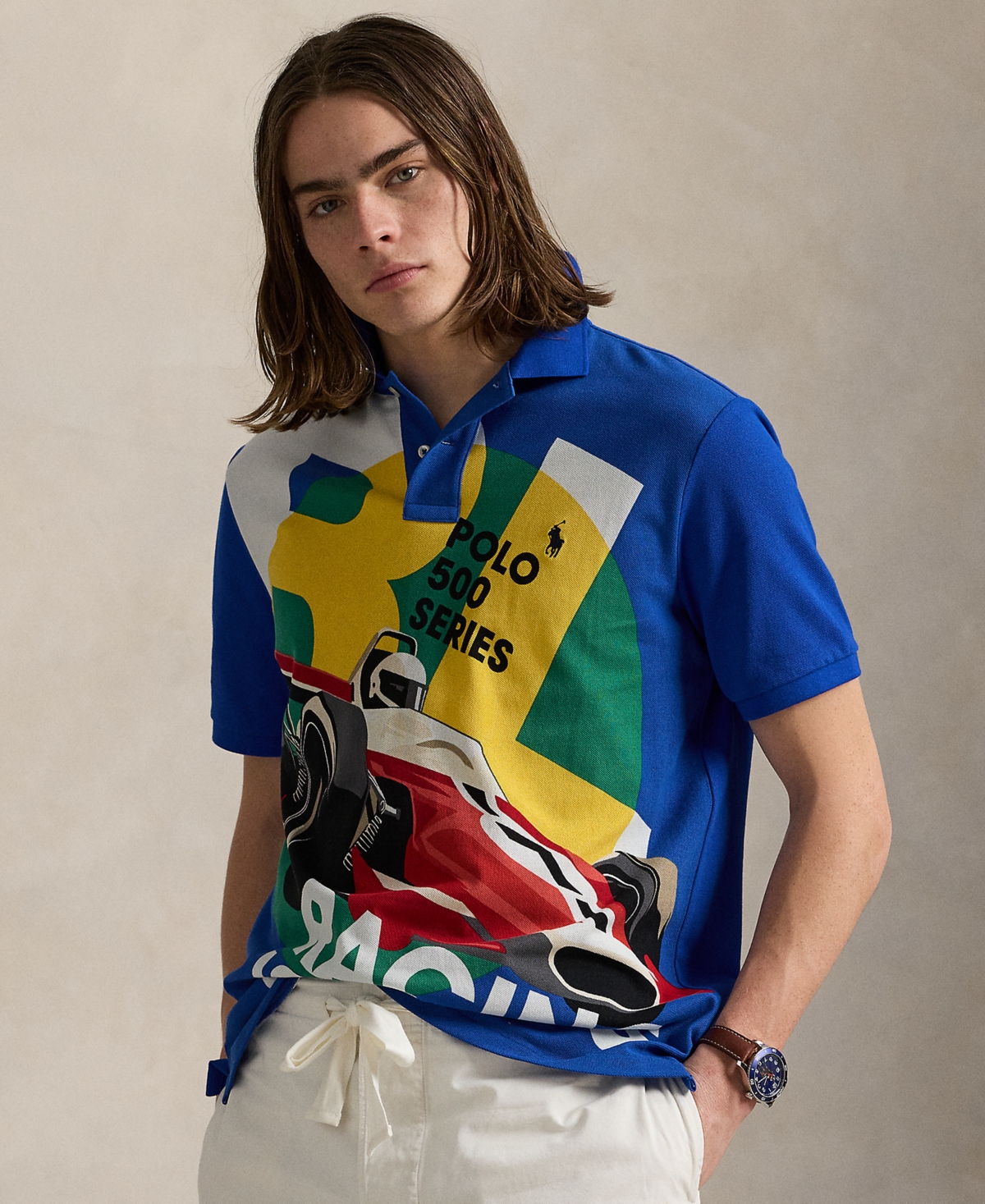 Click here for Polo Ralph Lauren Mens Classic-Fit Mesh Graphic Po... prices
