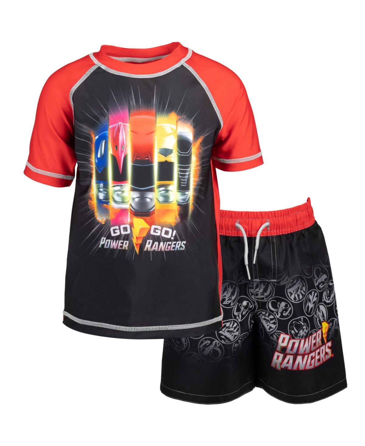 Click here for Power Rangers Little Boys Rash Guard and Swim Trun... prices