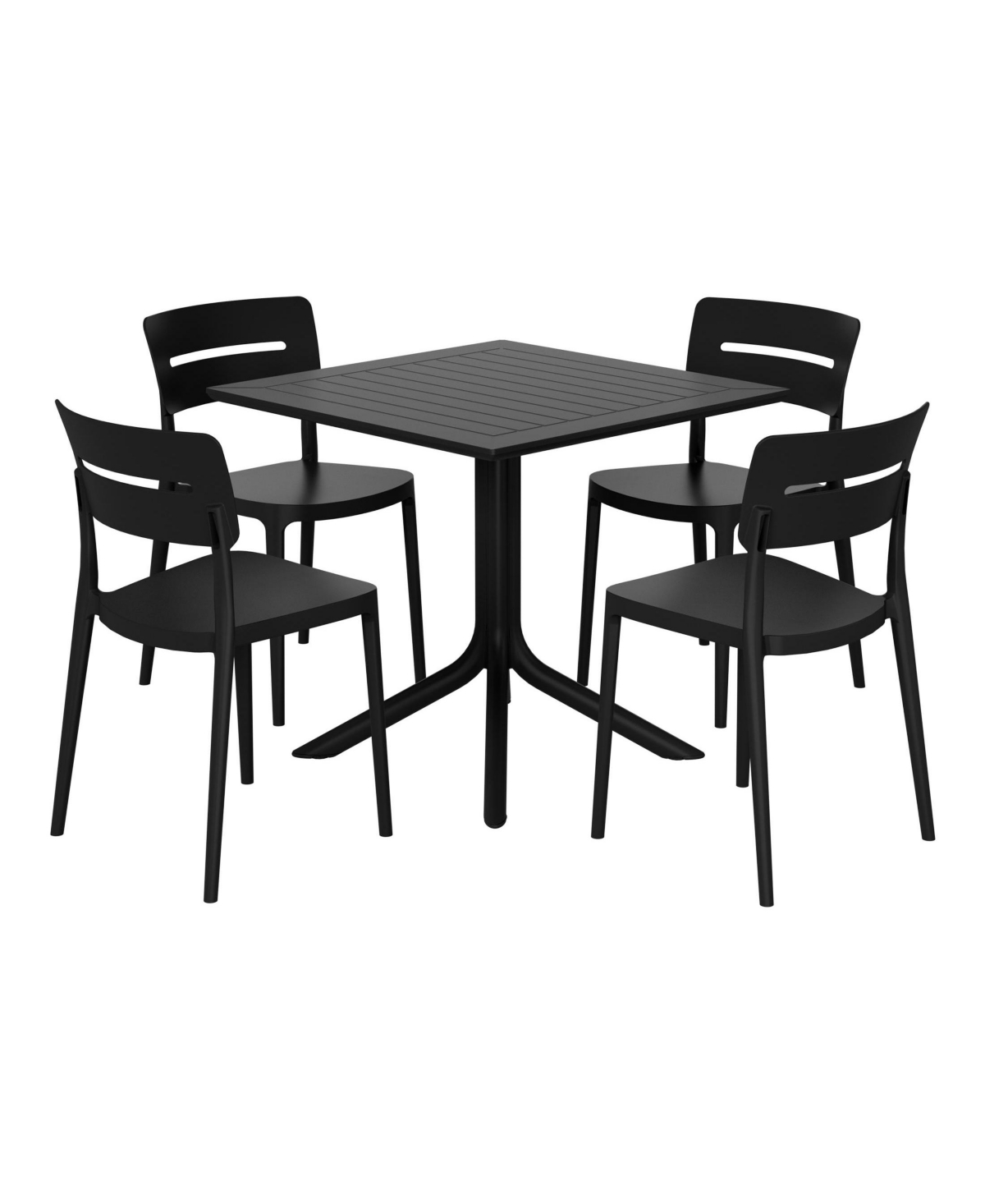 Click here for Modern 5-Piece Resin Patio Dining Table Set with S... prices