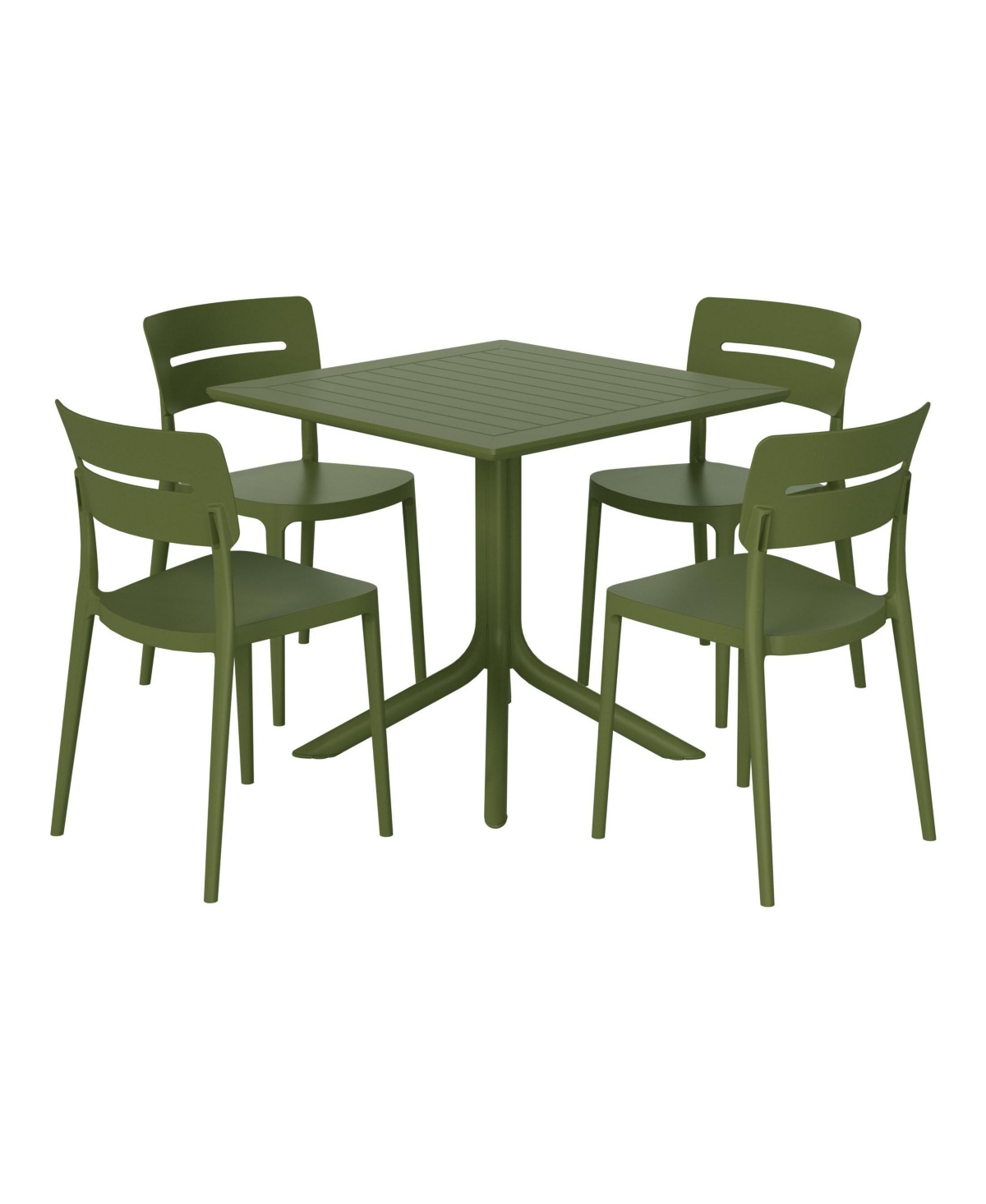 Click here for Modern 5-Piece Resin Patio Dining Table Set with S... prices