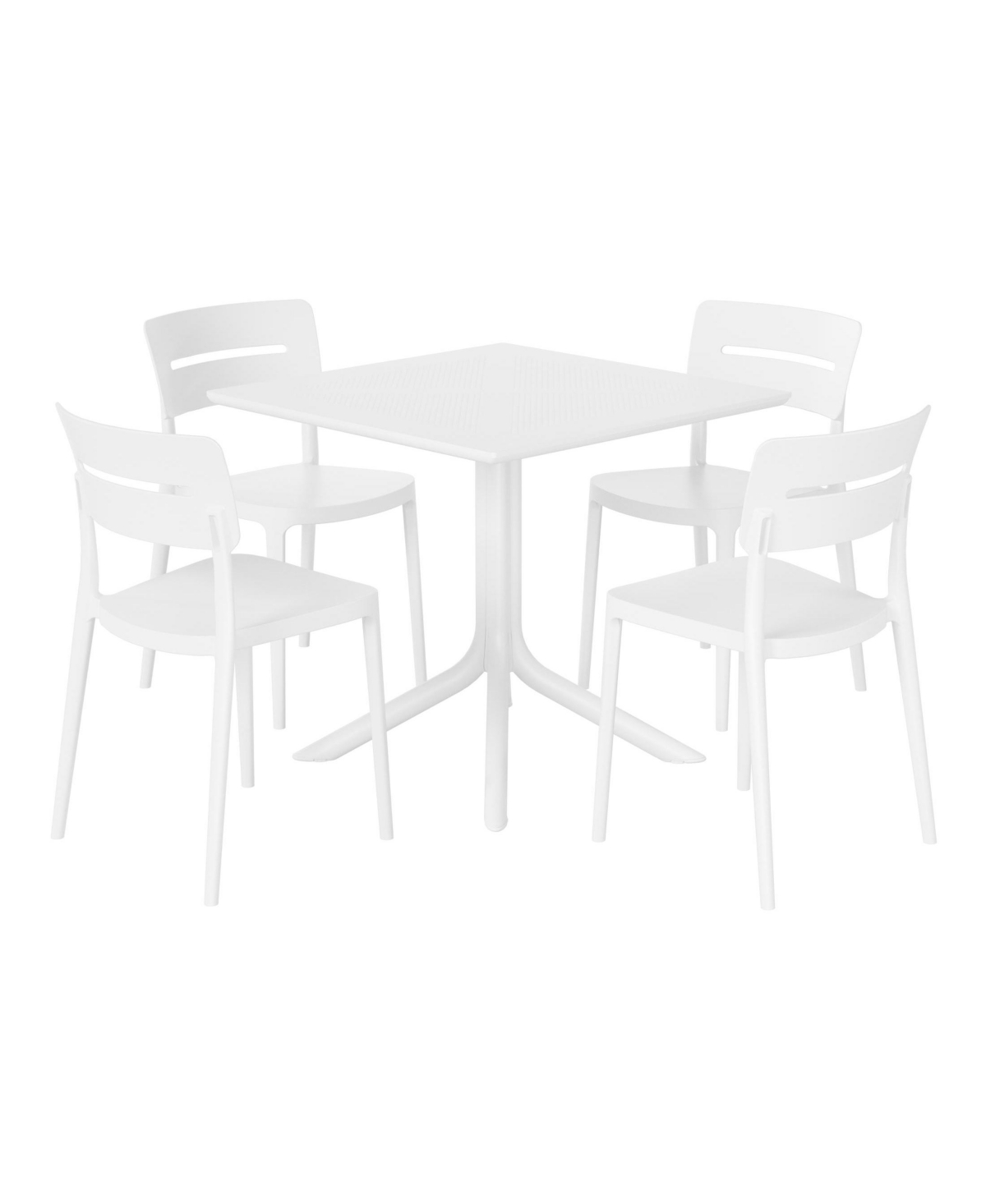 Click here for Modern 5-Piece Resin Patio Dining Table Set with S... prices