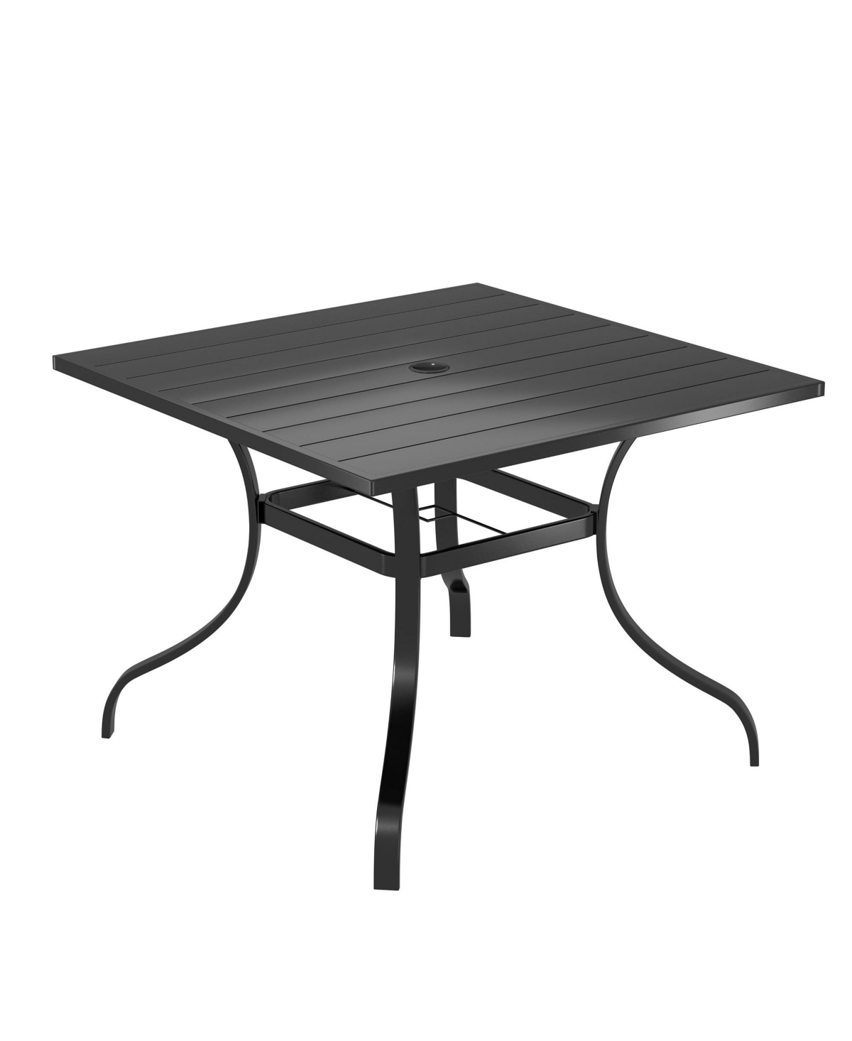 Click here for 36 Inches Outdoor Metal Dining Table with Umbrella... prices