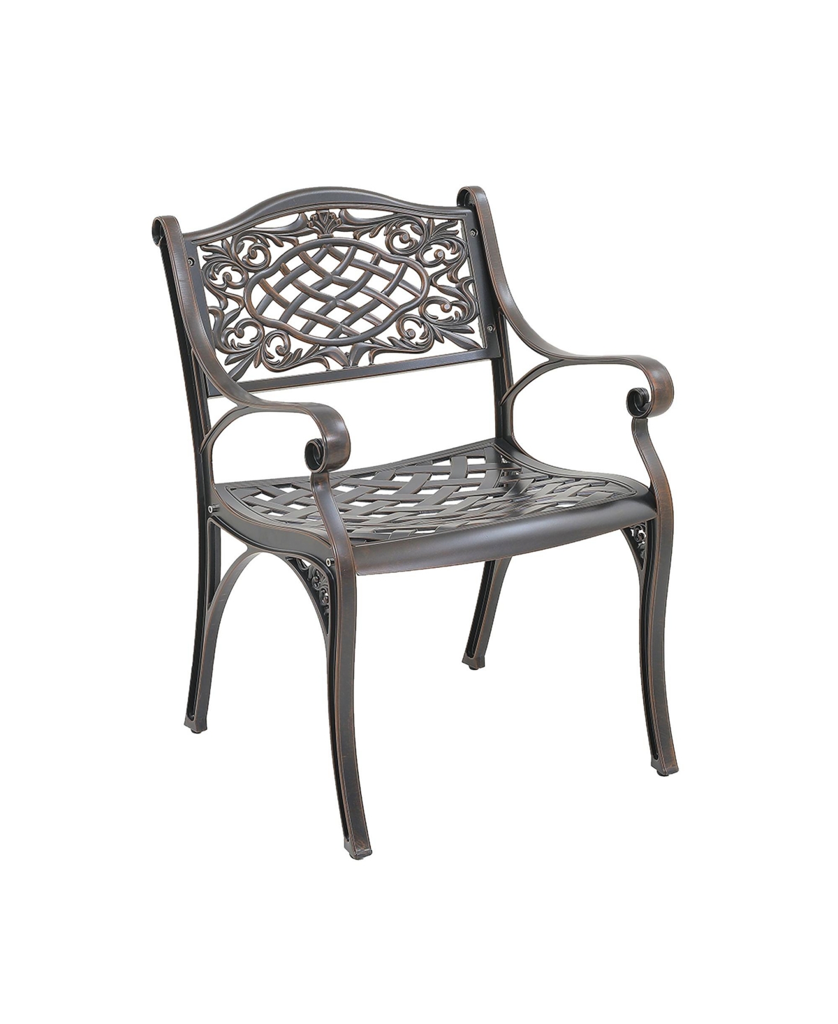 Click here for Outdoor Dining Chair Set of 2 Cast Aluminium Patio... prices