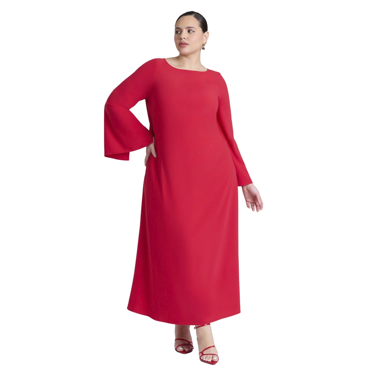 Click here for Eloquii Womens Back Drape Maxi Dress - High risk r... prices