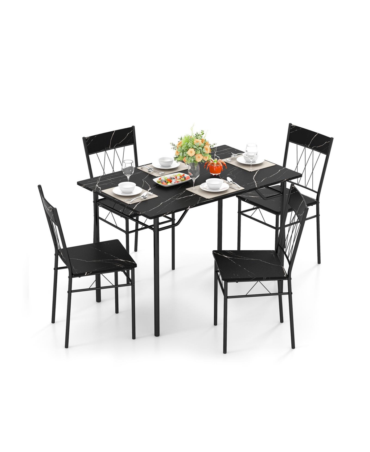 Click here for 5-Piece Dining Table Set for 4 with Kitchen Table... prices