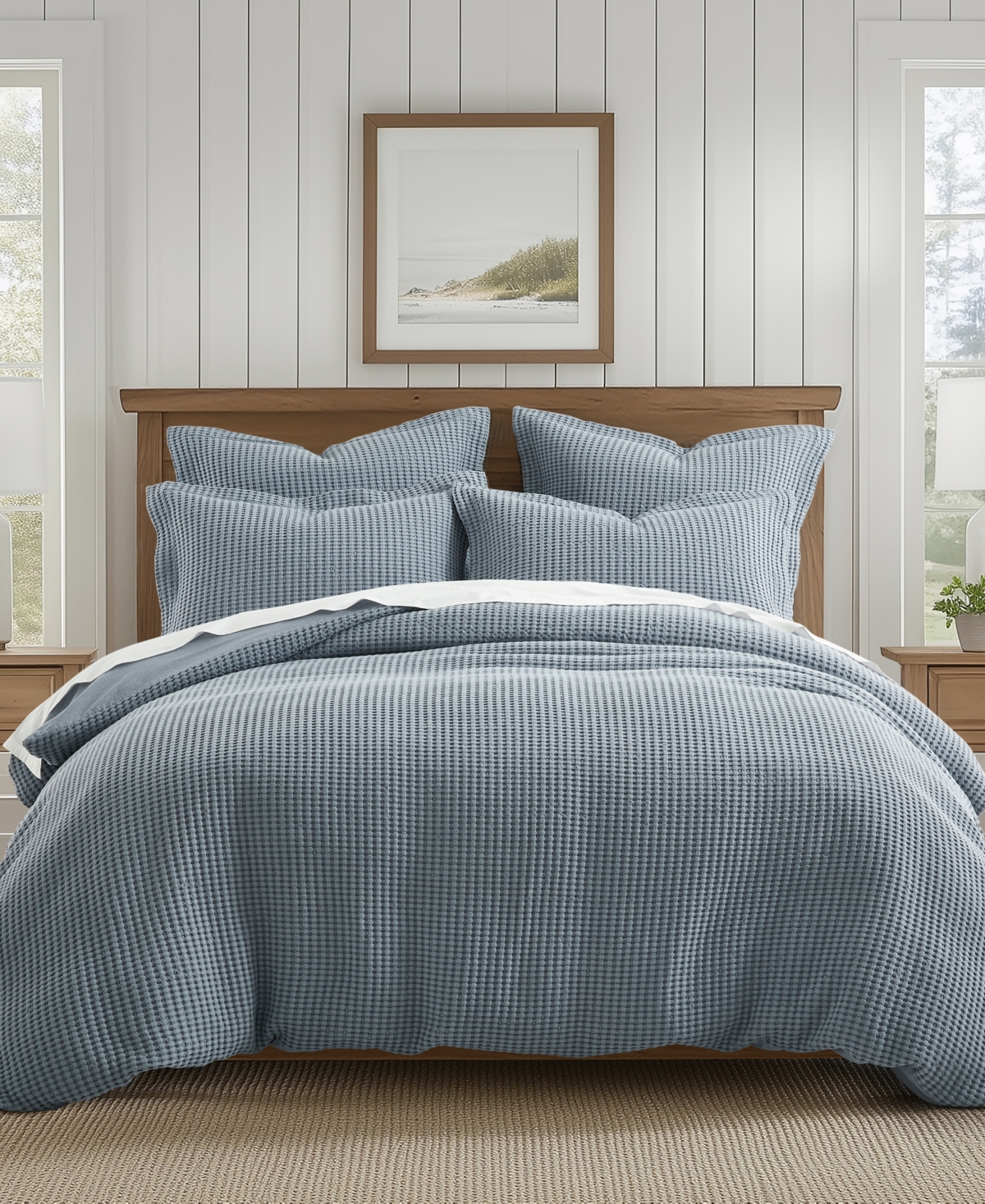 Click here for Levtex Mills Waffle Textured 3-Pc. Duvet Cover Set... prices