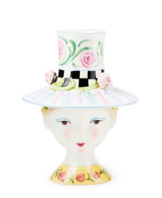 Mackenzie-Childs Rosy Meadow Lady Rose Lidded Vase - Macy's