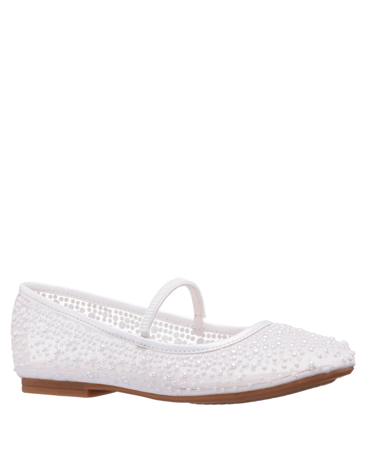 Click here for Nina Little Girls Jax Ballet Flats - White prices