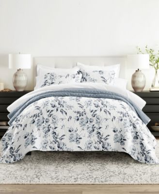 Click here for Ienjoy Home Rose Garden Reversible Quilt Sets prices