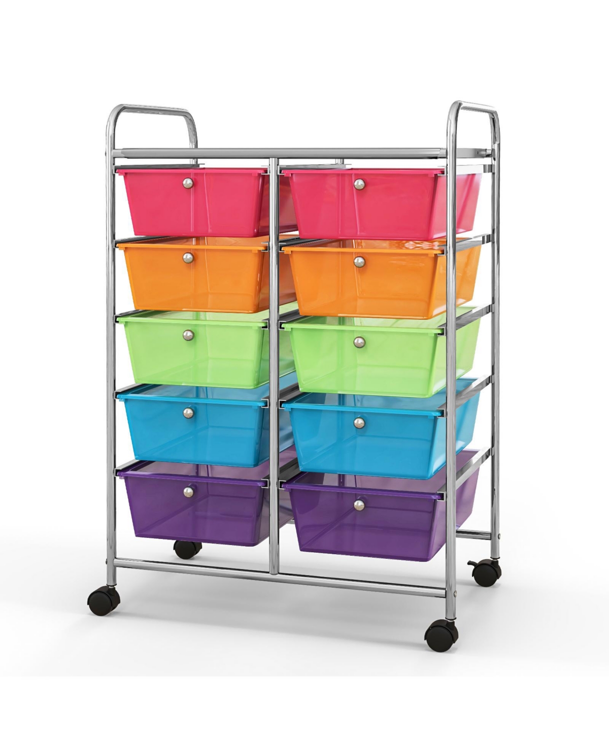 Click here for 10-Drawer Rolling Storage Cart - Yellow prices