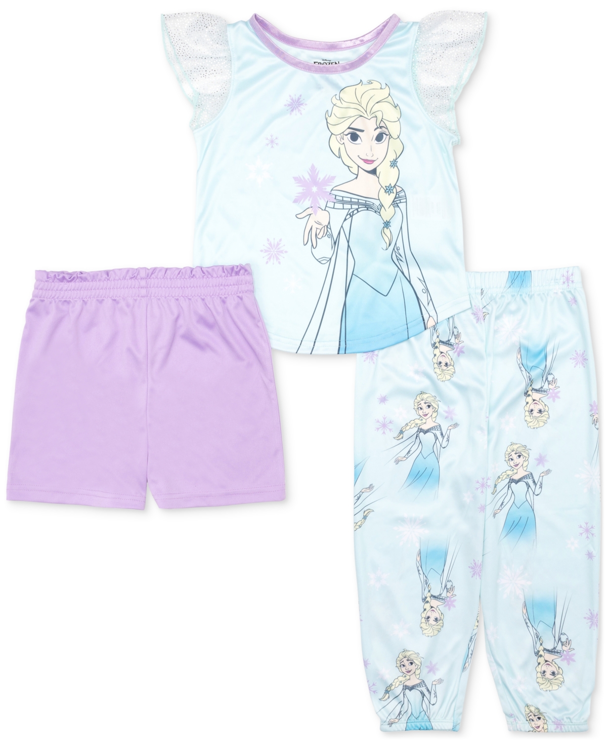 Click here for Frozen Toddler Girls Short-Sleeve Frill Top  Short... prices