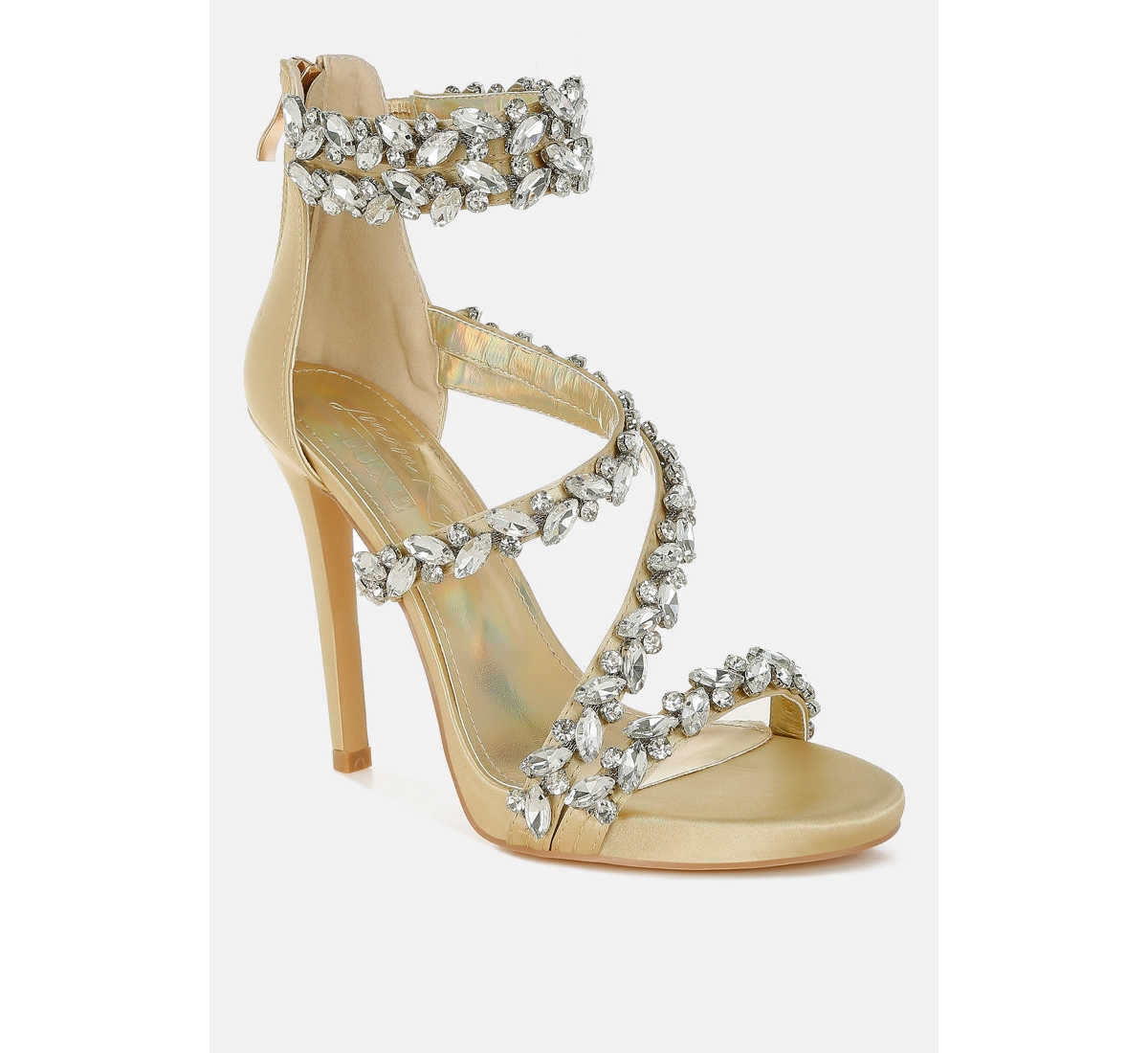 Click here for Korna Diamante Embellished Stiletto Heel Sandals -... prices