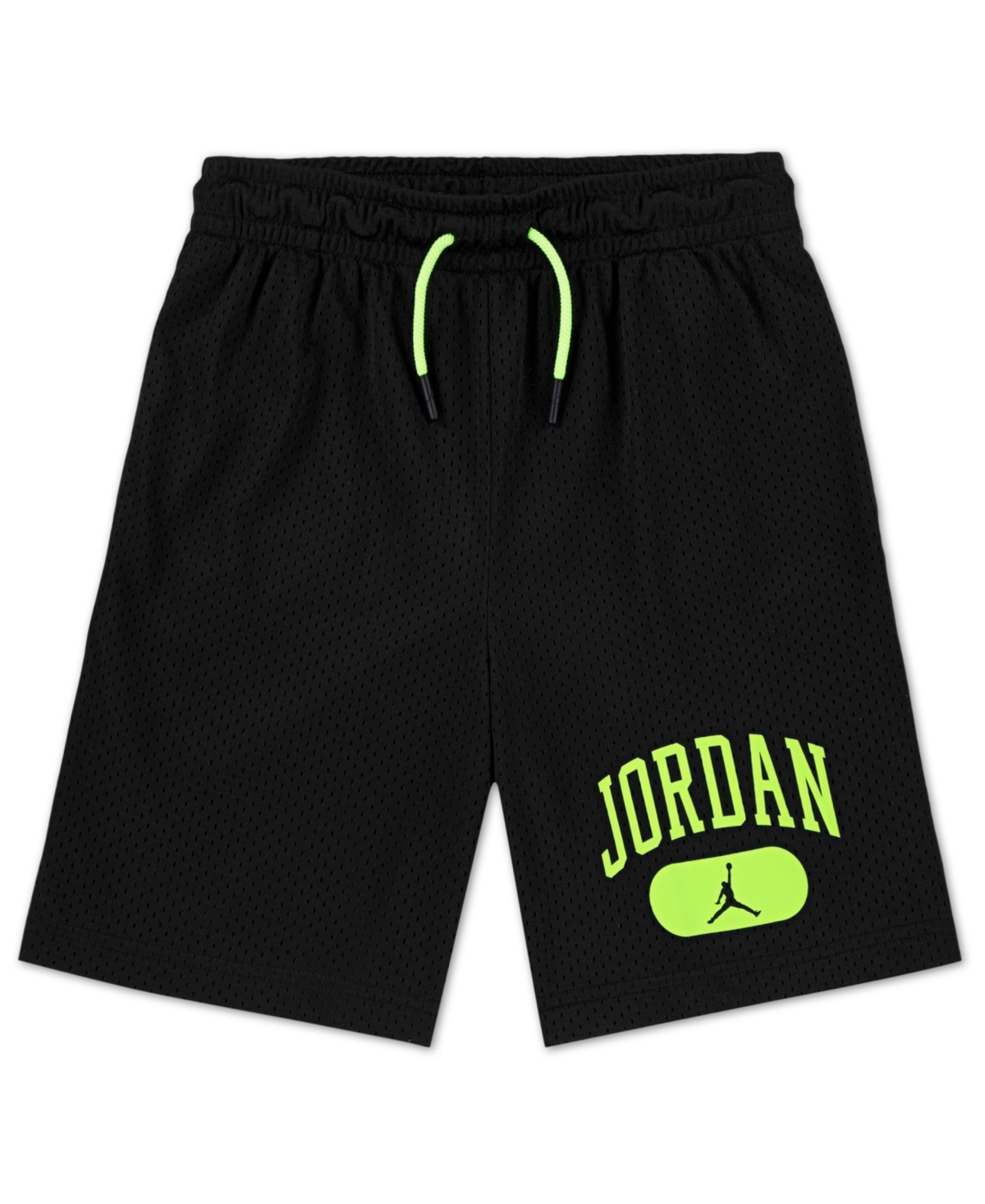 Click here for Jordan Big Boys Mesh Logo Shorts - Black/ Electric... prices