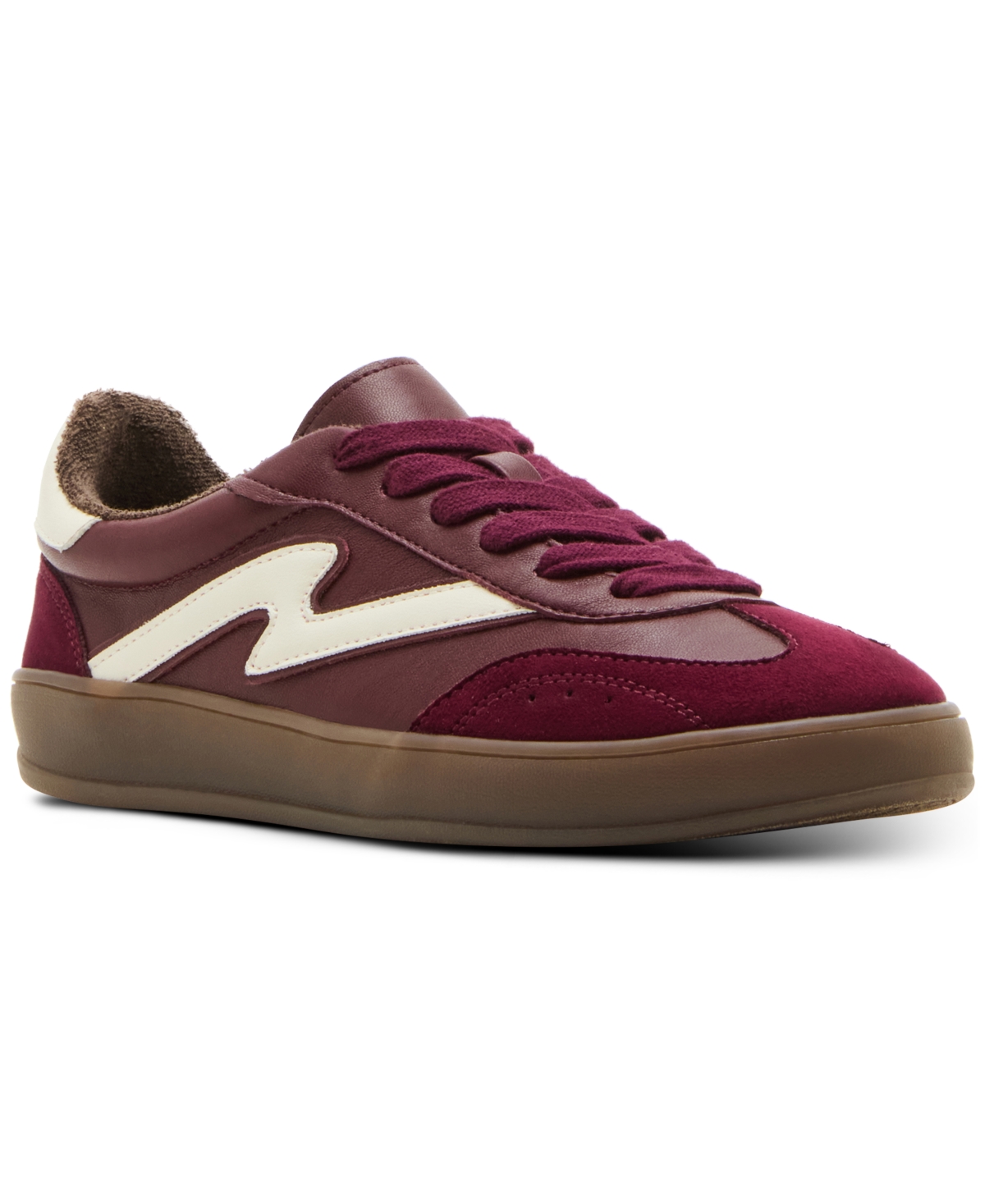 Click here for Madden Girl Giia Lace-Up Low-Top Sneakers - Wine M... prices