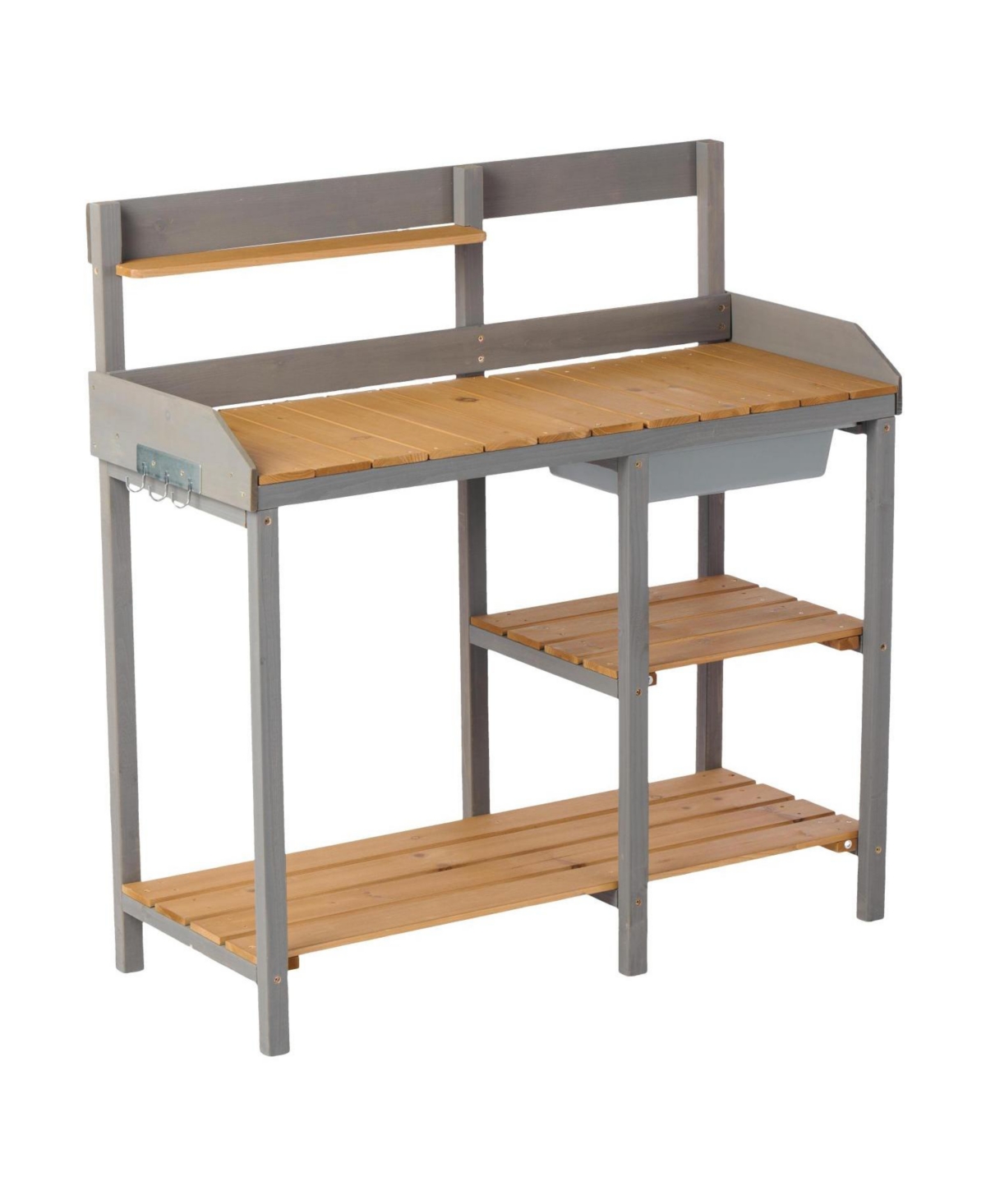 Click here for Streamdale Outdoor potting bench with cabinet - Gr... prices