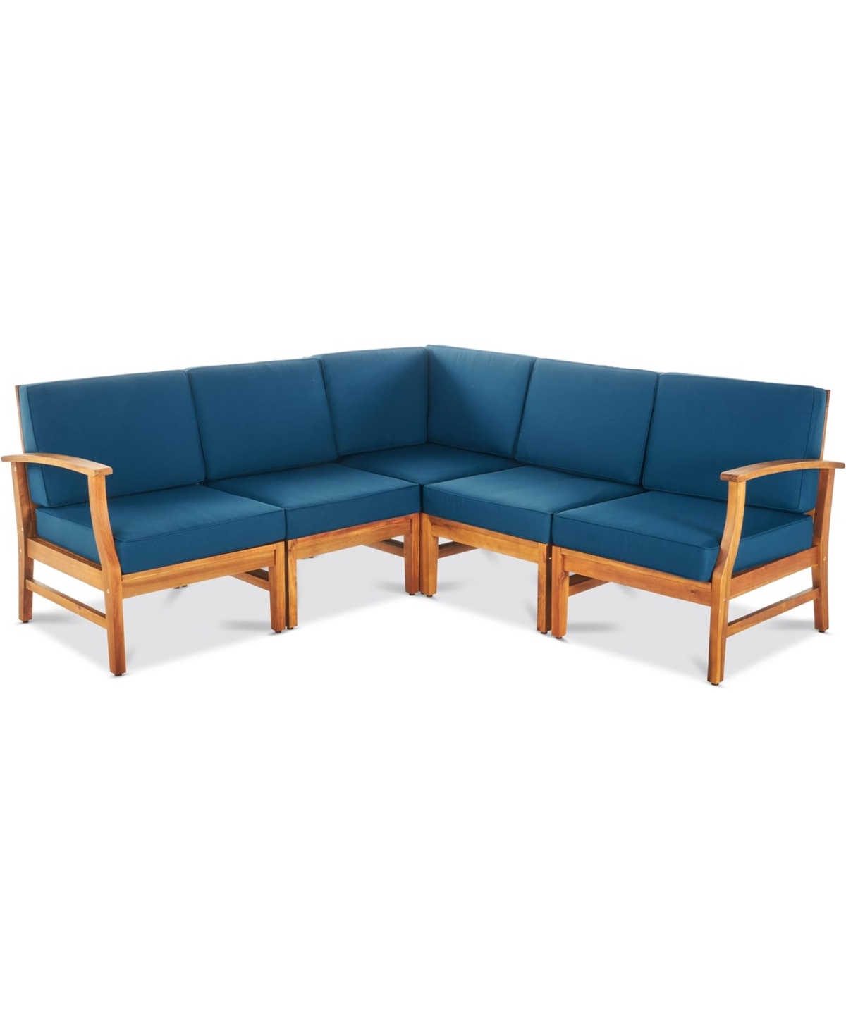 Click here for Streamdale 5-Seater Acacia Wood Outdoor Sectional... prices