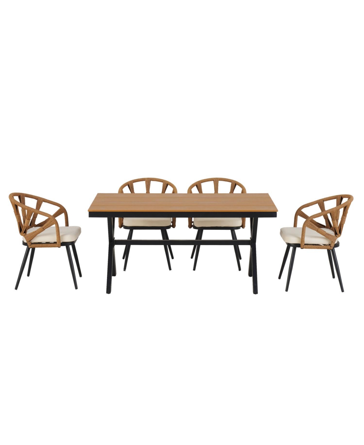 Click here for Streamdale Outdoor Pe rattan set  chairs & plastic... prices