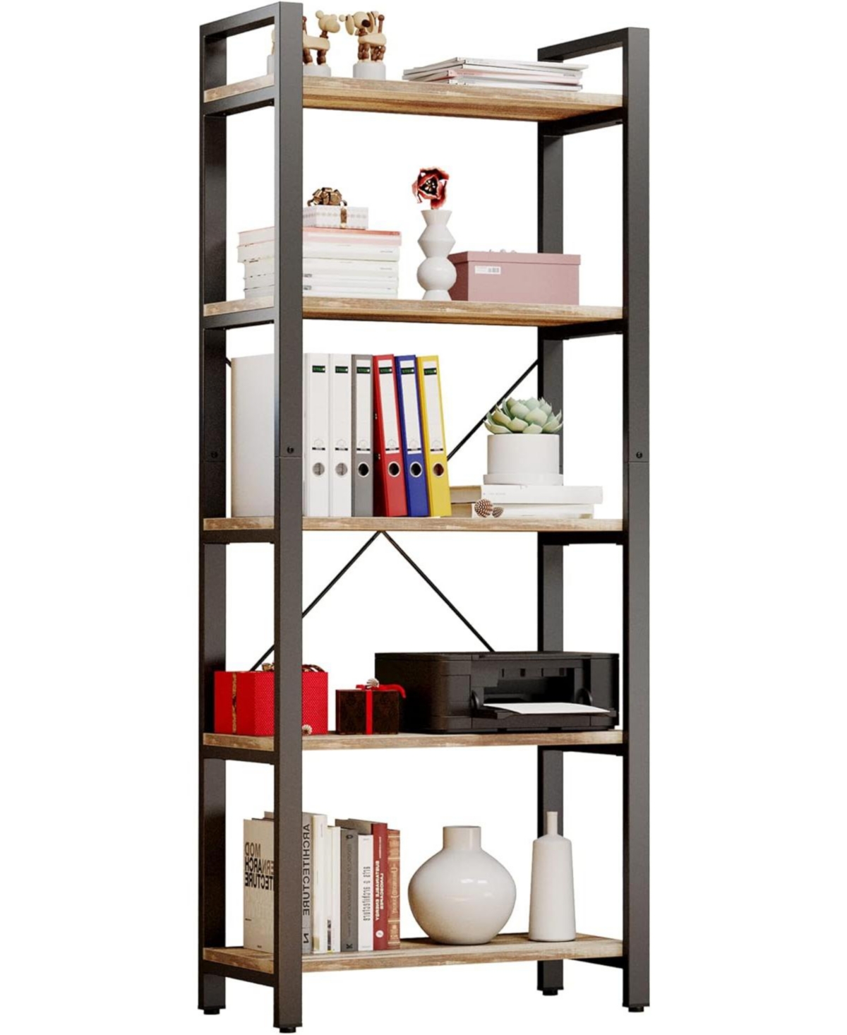 Click here for Bookshelf 5-Tier Ladder Shelf 110 lbs prices