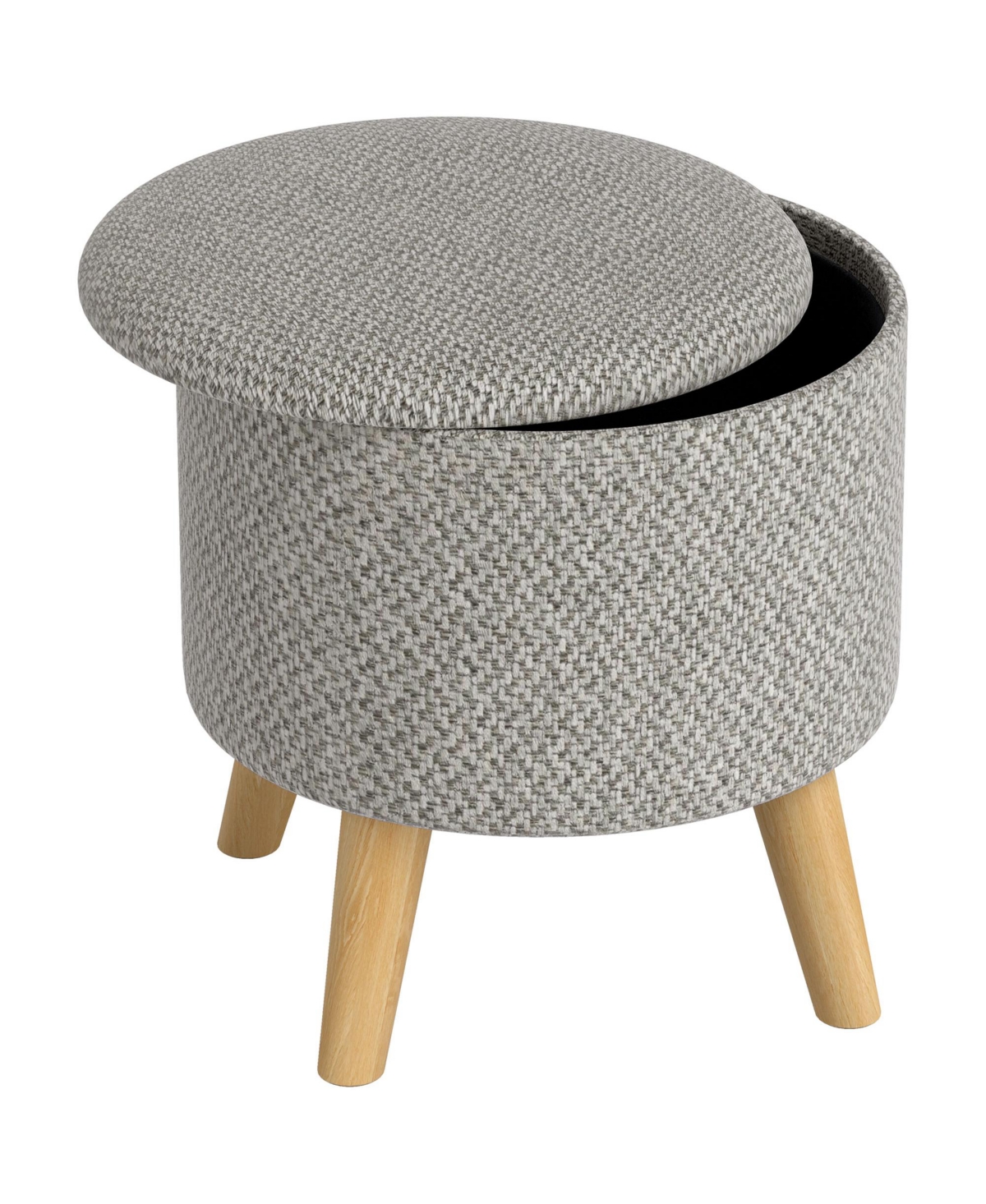 Click here for Homcom Storage Ottoman  Round Stool Chair with Cus... prices