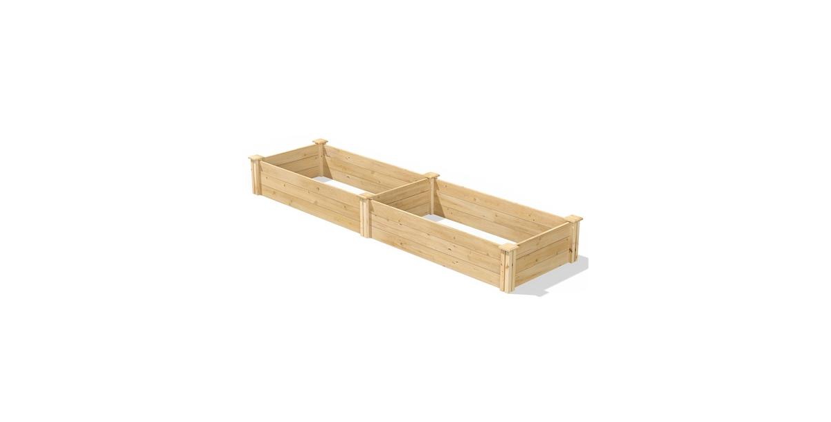 Click here for Pine Wood 2-Ft x 8-Ft Outdoor Raised Garden Bed Pl... prices