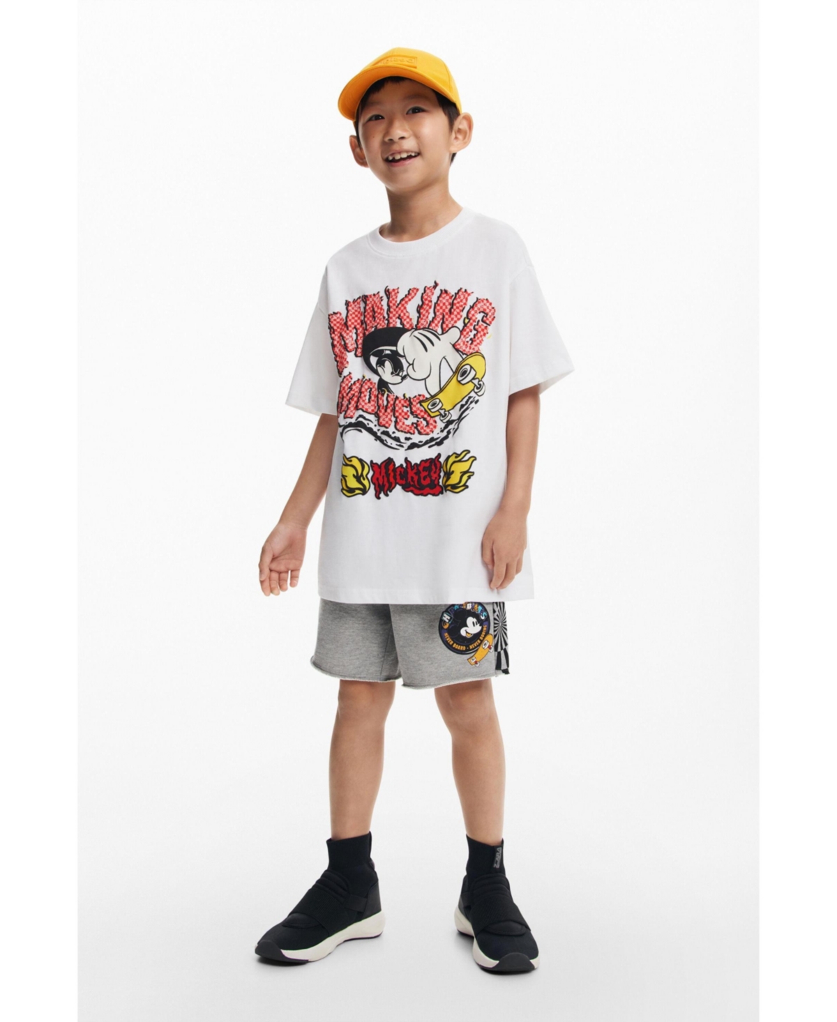 Click here for Desigual Boys Boyss Mickey Mouse skate T-shirt - W... prices