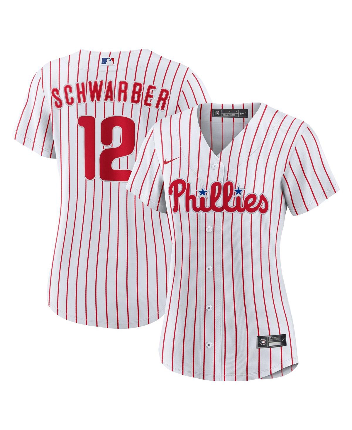 Click here for Nike Womens Kyle Schwarber White Philadelphia Phil... prices