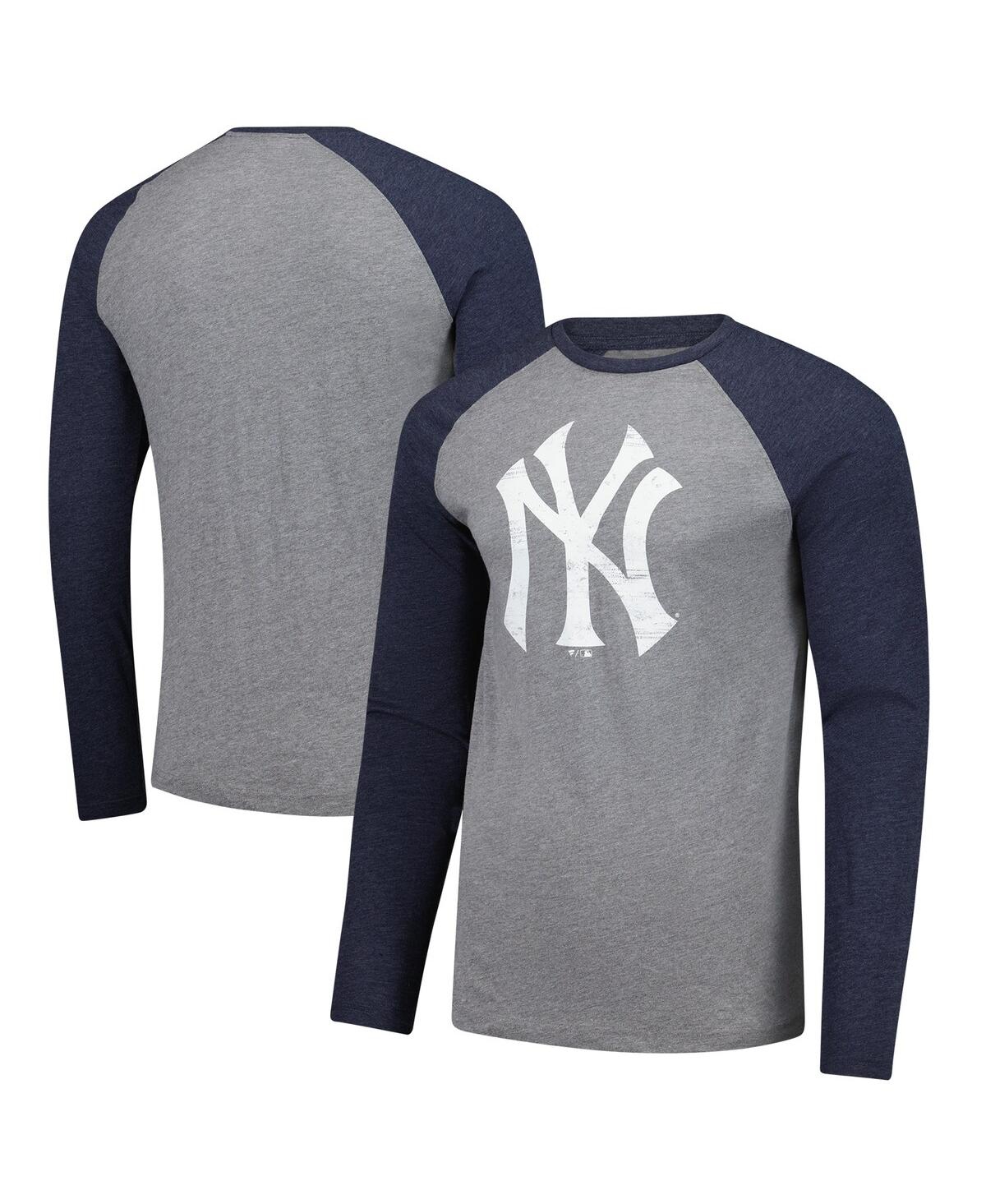 Click here for Fanatics Mens Heather Gray/Heather Navy New York Y... prices