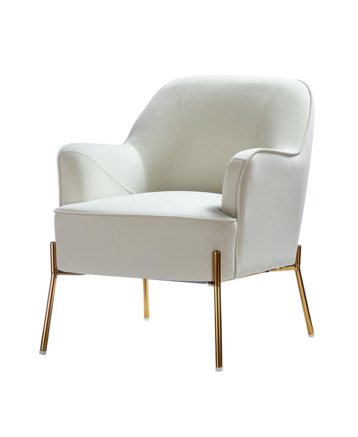 Click here for Barbara Wooden Arm Chair with Metal Legs - Ivory prices