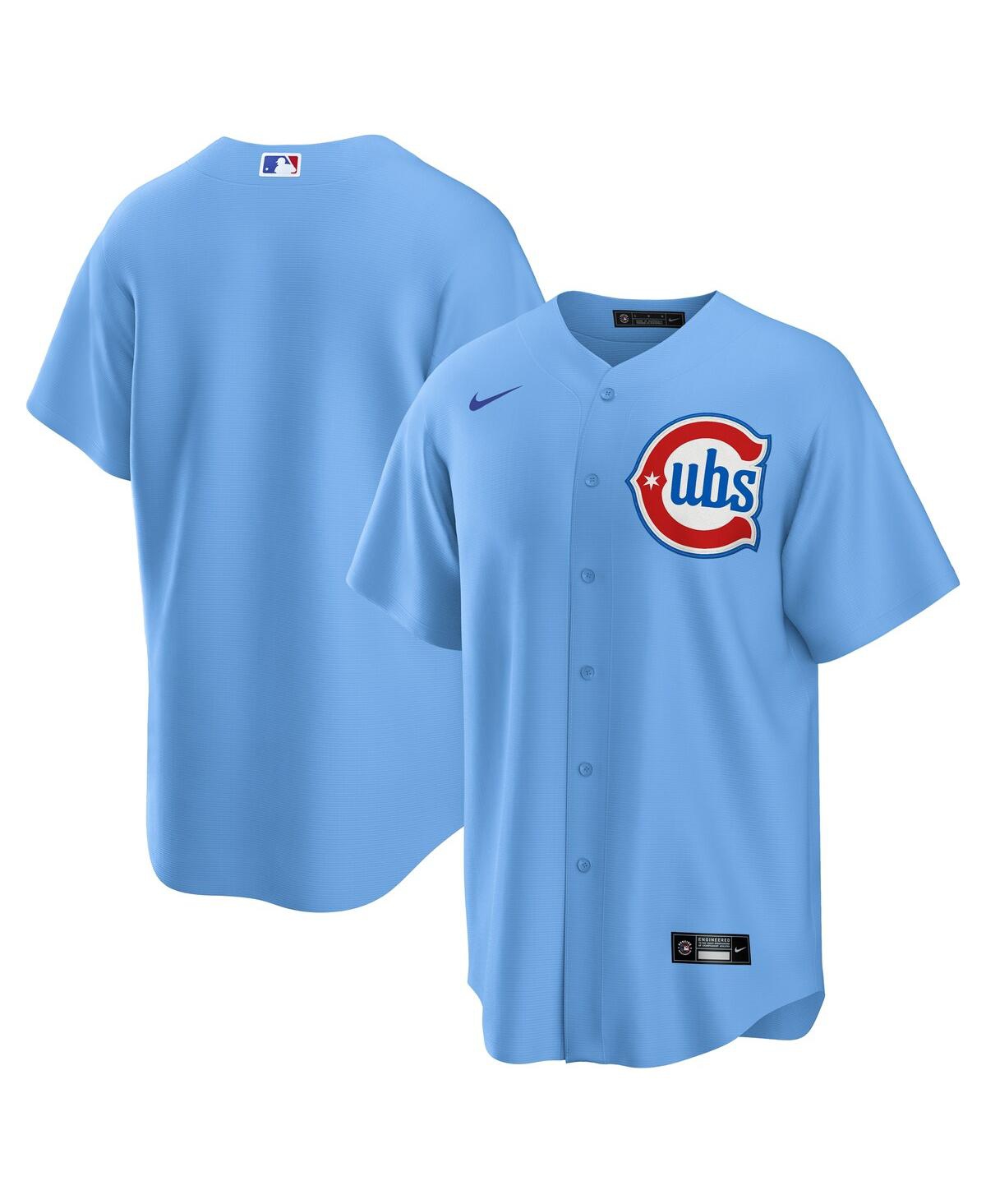 Click here for Nike Mens Light Blue Chicago Cubs 2nd Alternate Re... prices