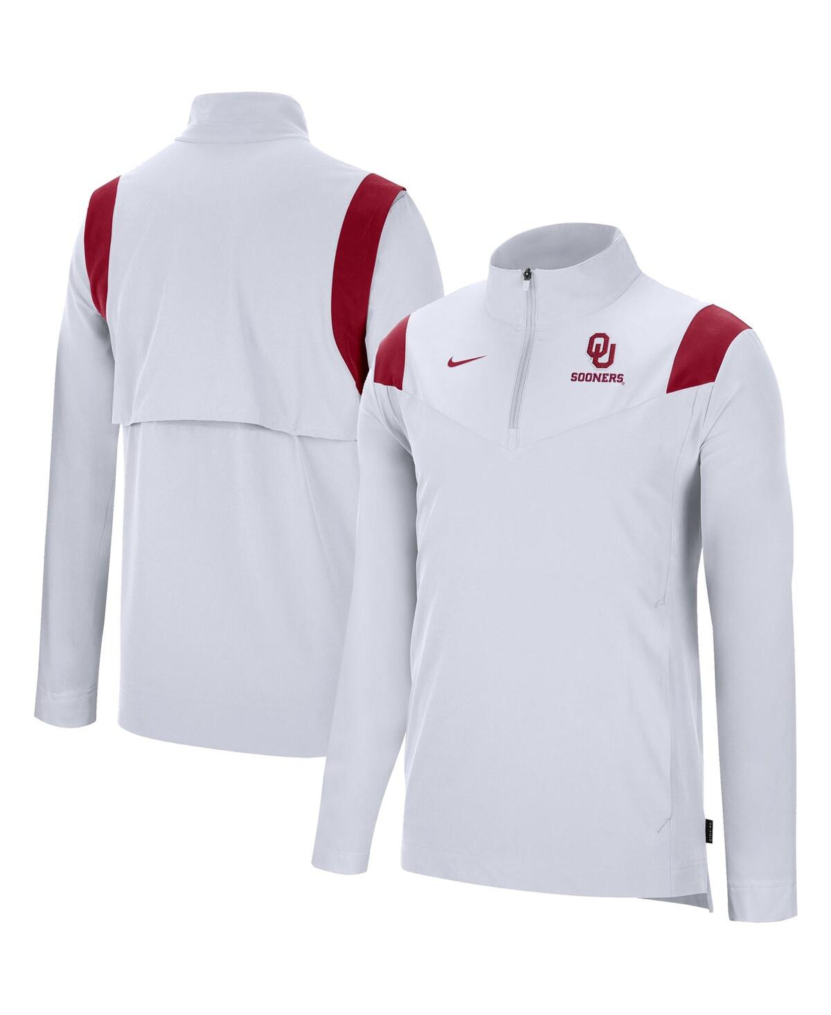 Click here for Nike Mens White Oklahoma Sooners Coach Quarter-Zip... prices