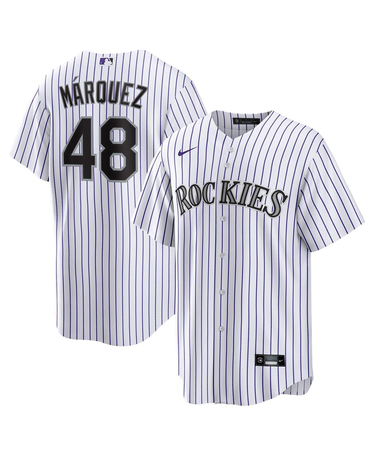 Click here for Nike Mens German Marquez White Colorado Rockies Ho... prices