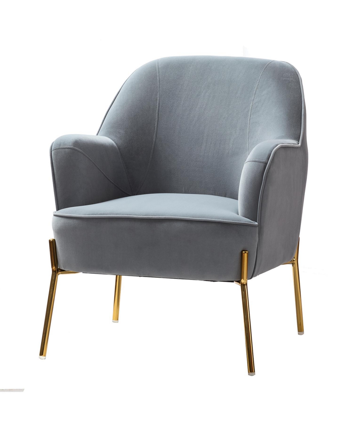Click here for Barbara Wooden Arm Chair with Metal Legs - Grey prices