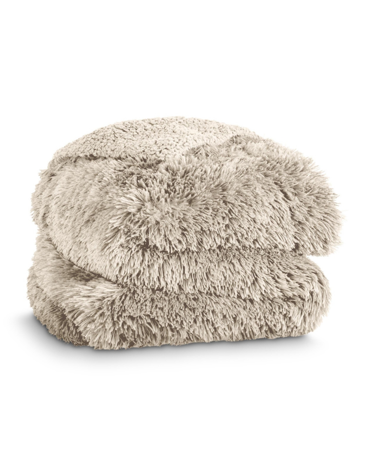 Click here for Shaggy Faux Fur Sherpa Blanket - Oyster prices