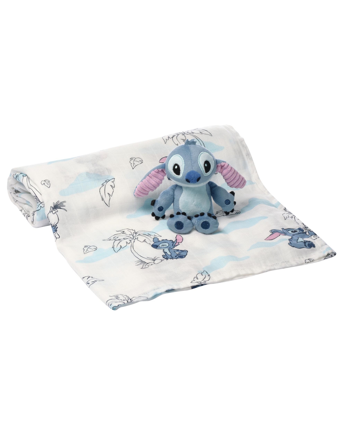 Click here for Lambs & Ivy Baby Disney Stitch Luxury Muslin Swadd... prices