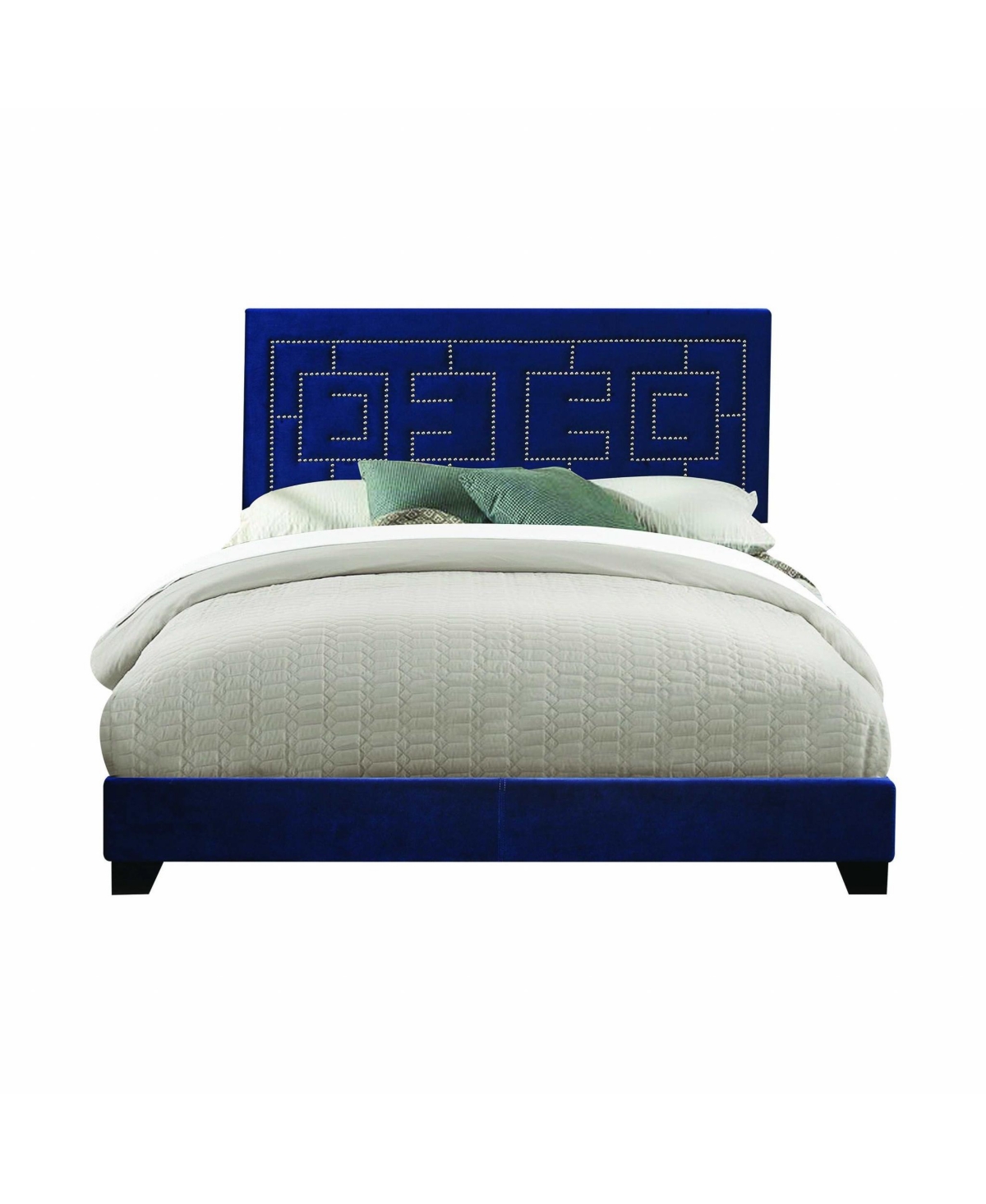 Click here for Standard Bed Upholstered With Nailhead Trim And Wi... prices