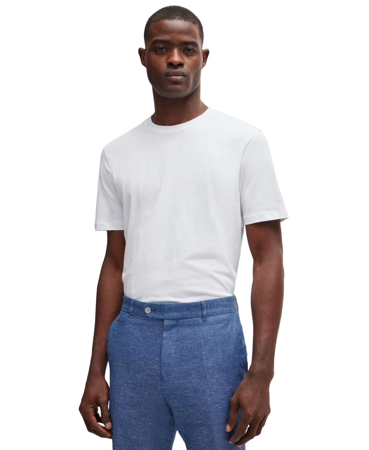Click here for Boss by Hugo Boss Mens Regular-Fit Cotton-Jersey T... prices