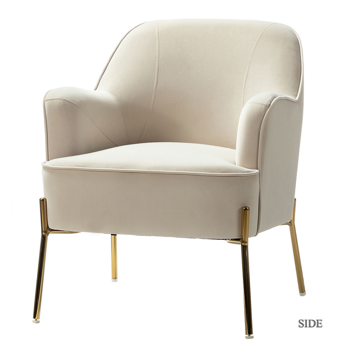 Click here for Barbara Wooden Arm Chair with Metal Legs - Tan prices