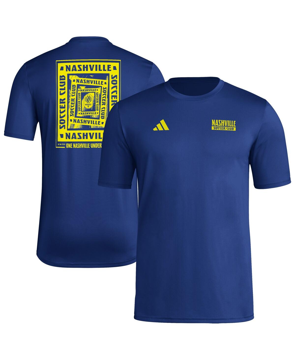 Click here for Adidas Mens Navy Nashville Sc Local Wrap T-Shirt -... prices