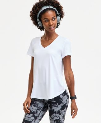ID Ideology Women's V-Neck Performance T-Shirt, Created for Macy's - Macy's